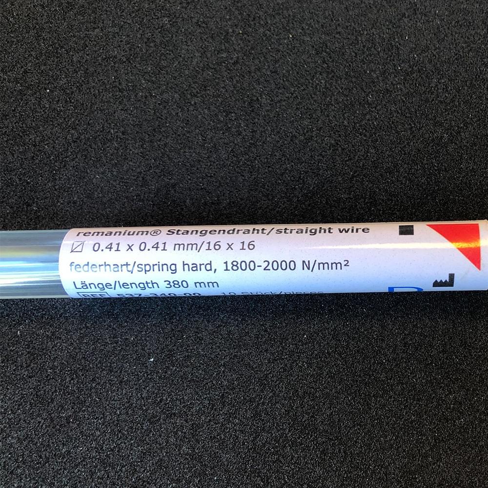 Fil de contention - carré Remanium 0.41 mm (16x16) | 3D TOTEM – 3DTOTEM